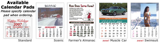 Custom Easy Stick and Self Adhesive Calendars