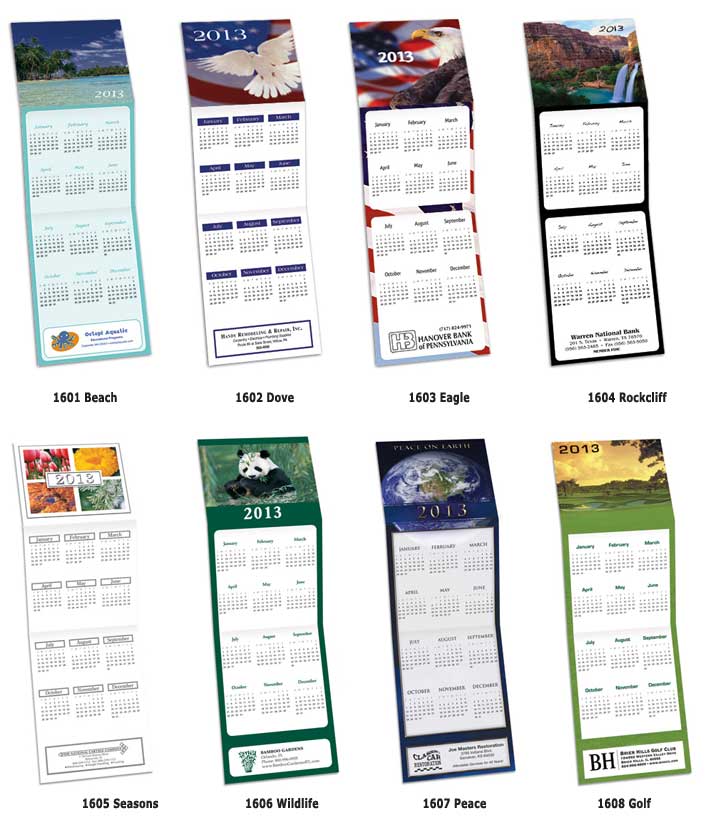 Custom Tri-fold Calendars | Folding Calendar Cards